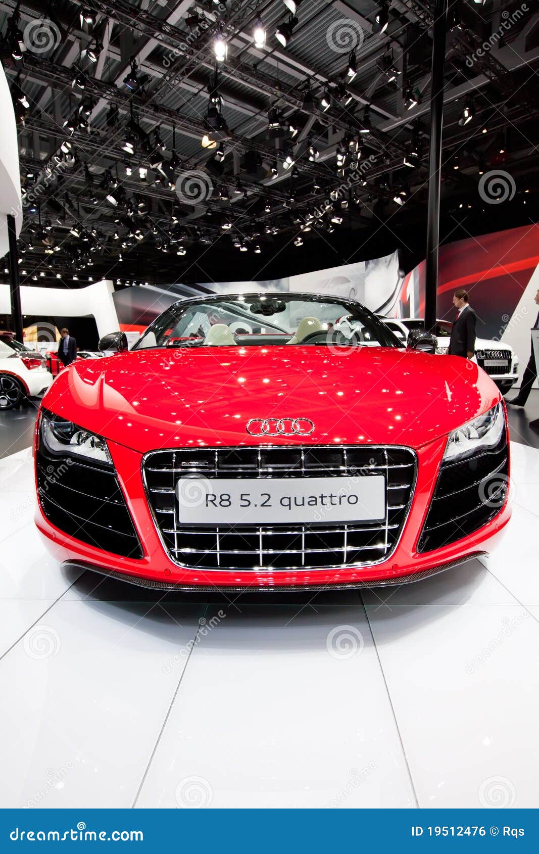 Red sport car Audi R8 editorial photo. Image of door - 19512476