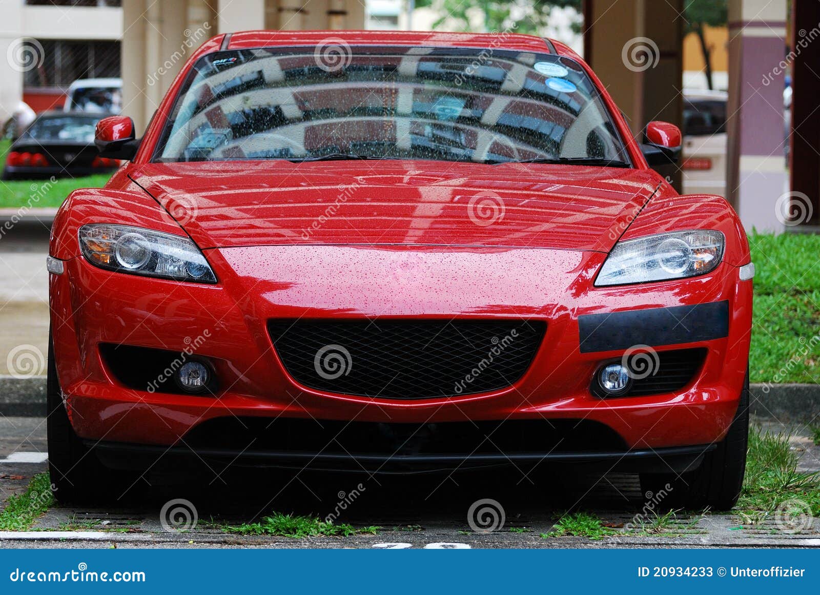 Red Sports Car stock image. Image of speed, petrol, flames - 20934233
