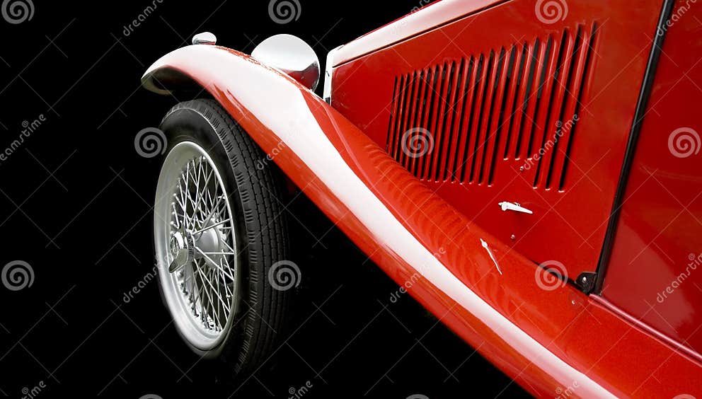 Red sports car stock image. Image of closeup, engineering - 2378539