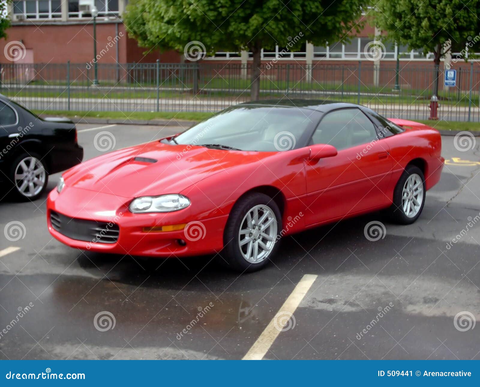 Red Sports Car stock image. Image of auto, speed, scoop - 509441