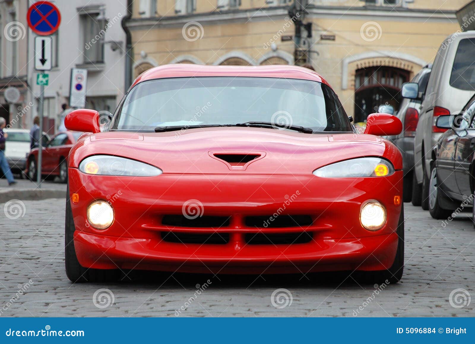 Red Sports Car stock photo. Image of sports, mirror, front - 5096884