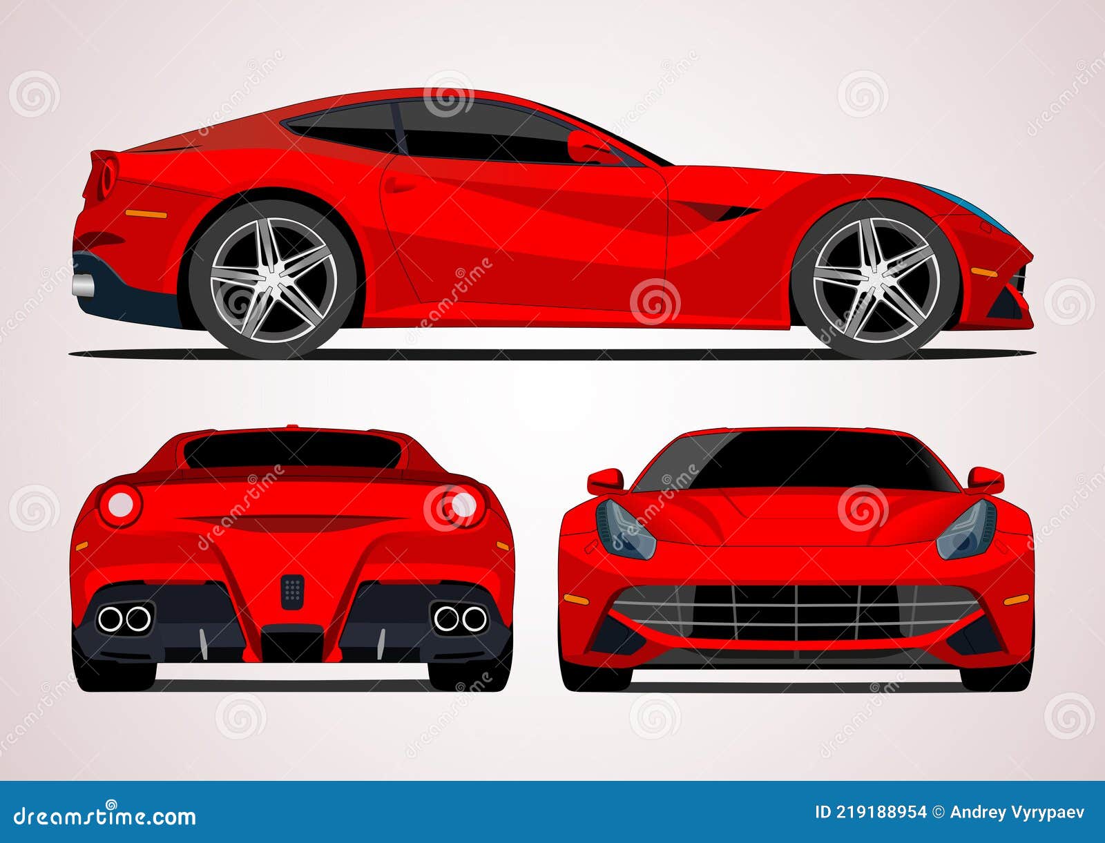 Red sports car editorial stock image. Illustration of wheels - 219188954