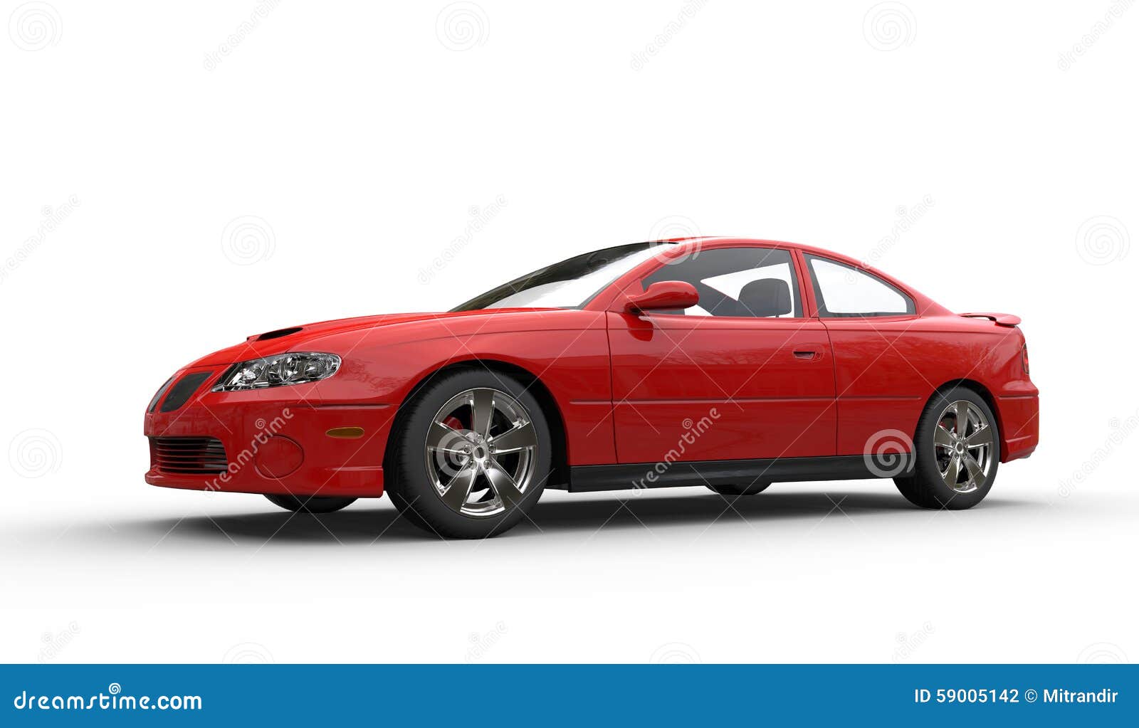 Red Sports Car Front Side View Stock Photo - Image of motor, concept ...