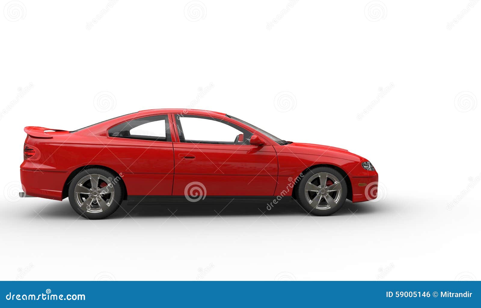 Red Sports Car - Side View stock photo. Image of front - 59005146