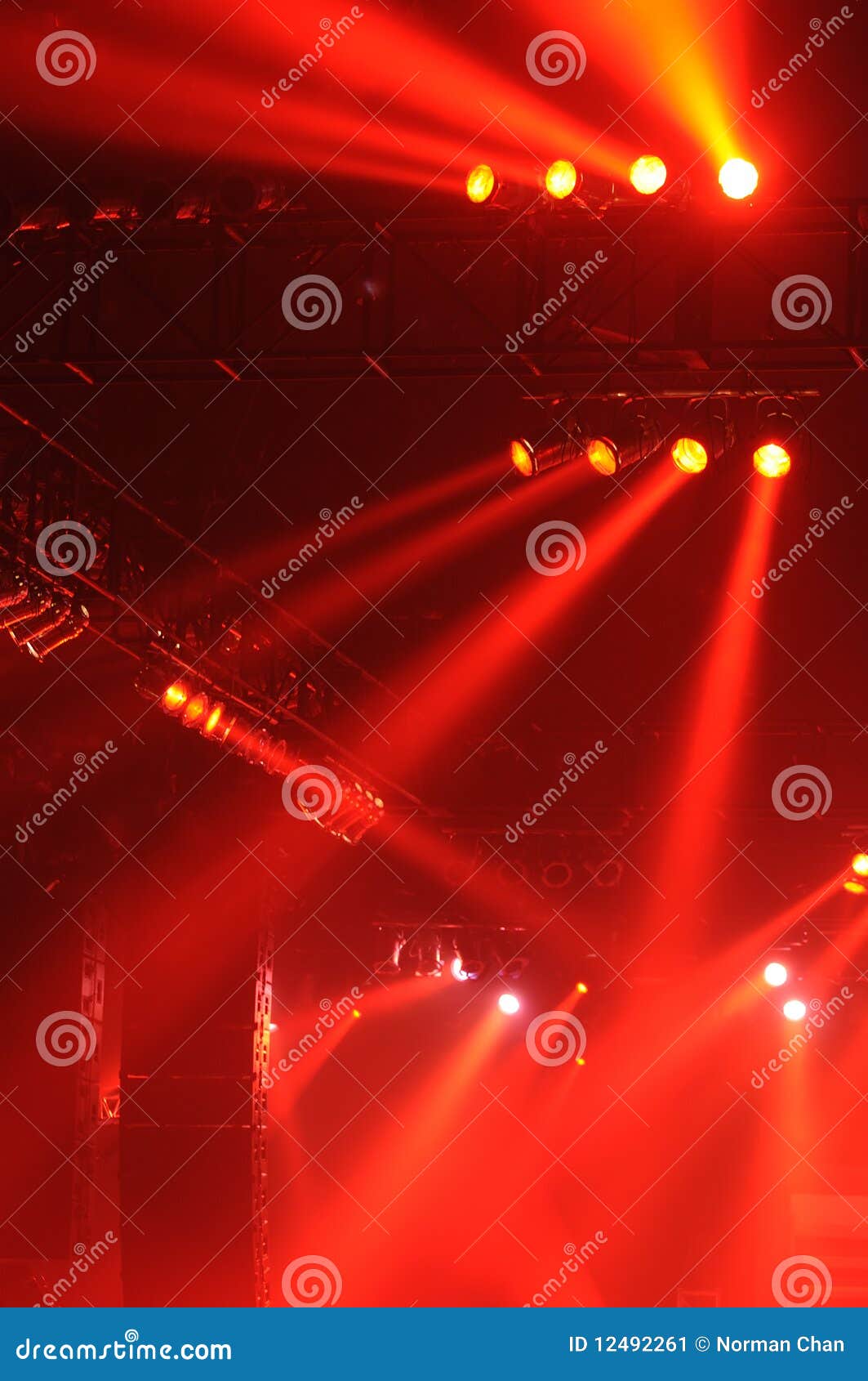 Red spot lights stock image. Image of light, modern, background - 12492261