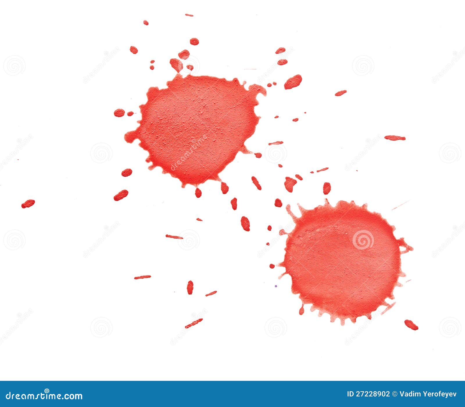 Red spot with splashes stock photo. Image of drip, artistic - 27228902