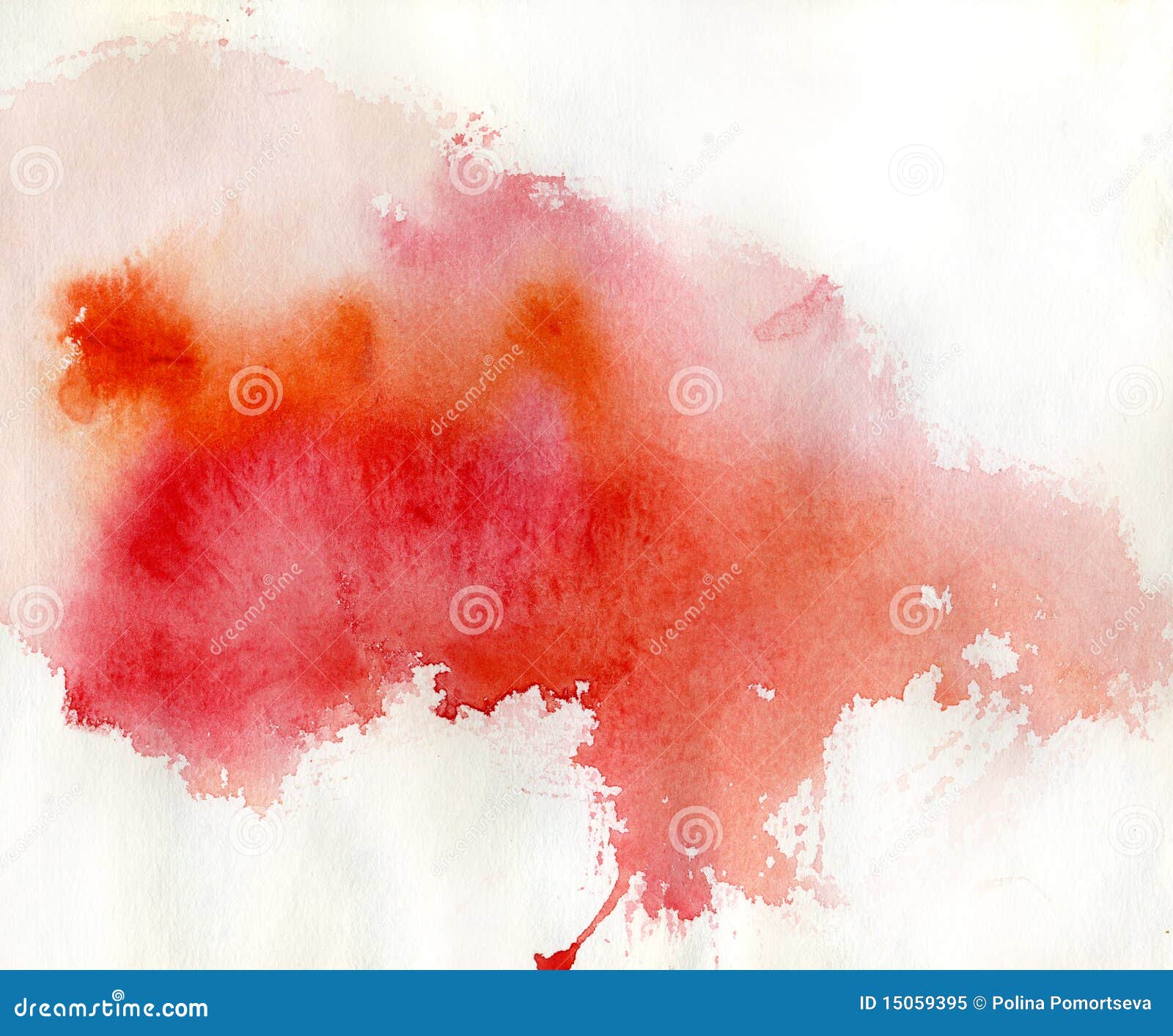 Red Spot, Watercolor Abstract Background Stock Illustration ...