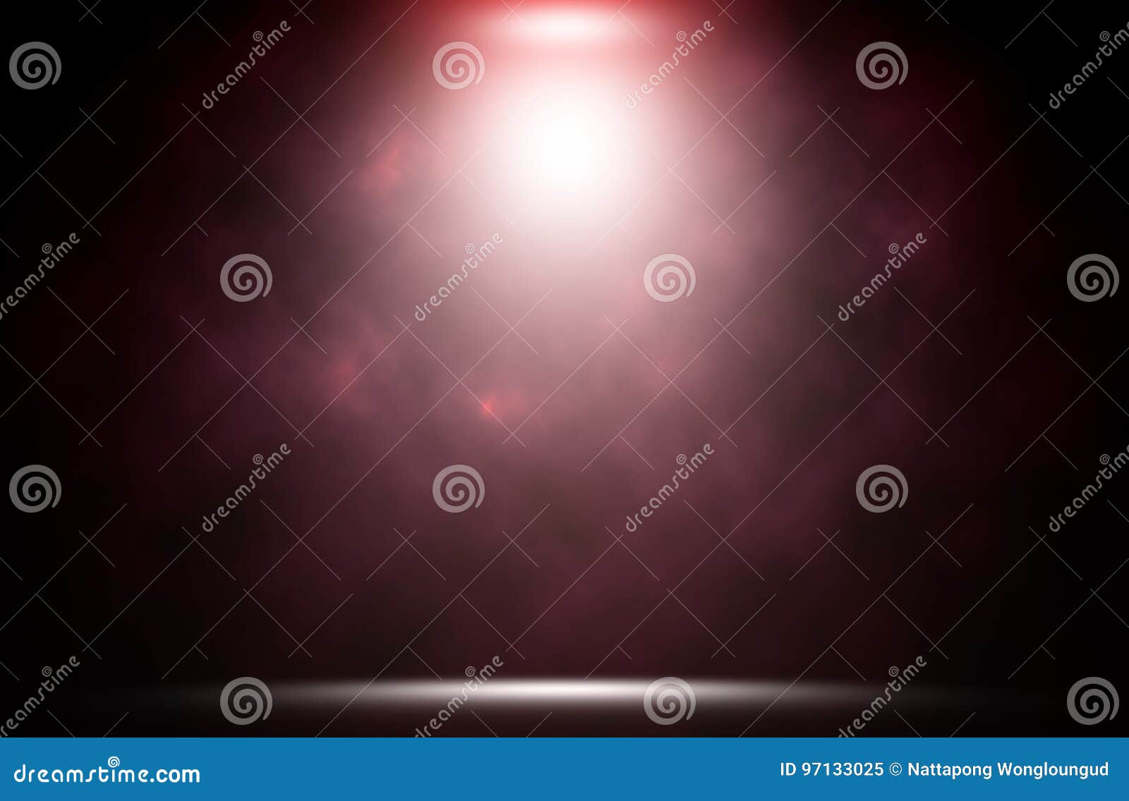 Red Spotlight on Stage Backdrop. Stock Illustration - Illustration of ...