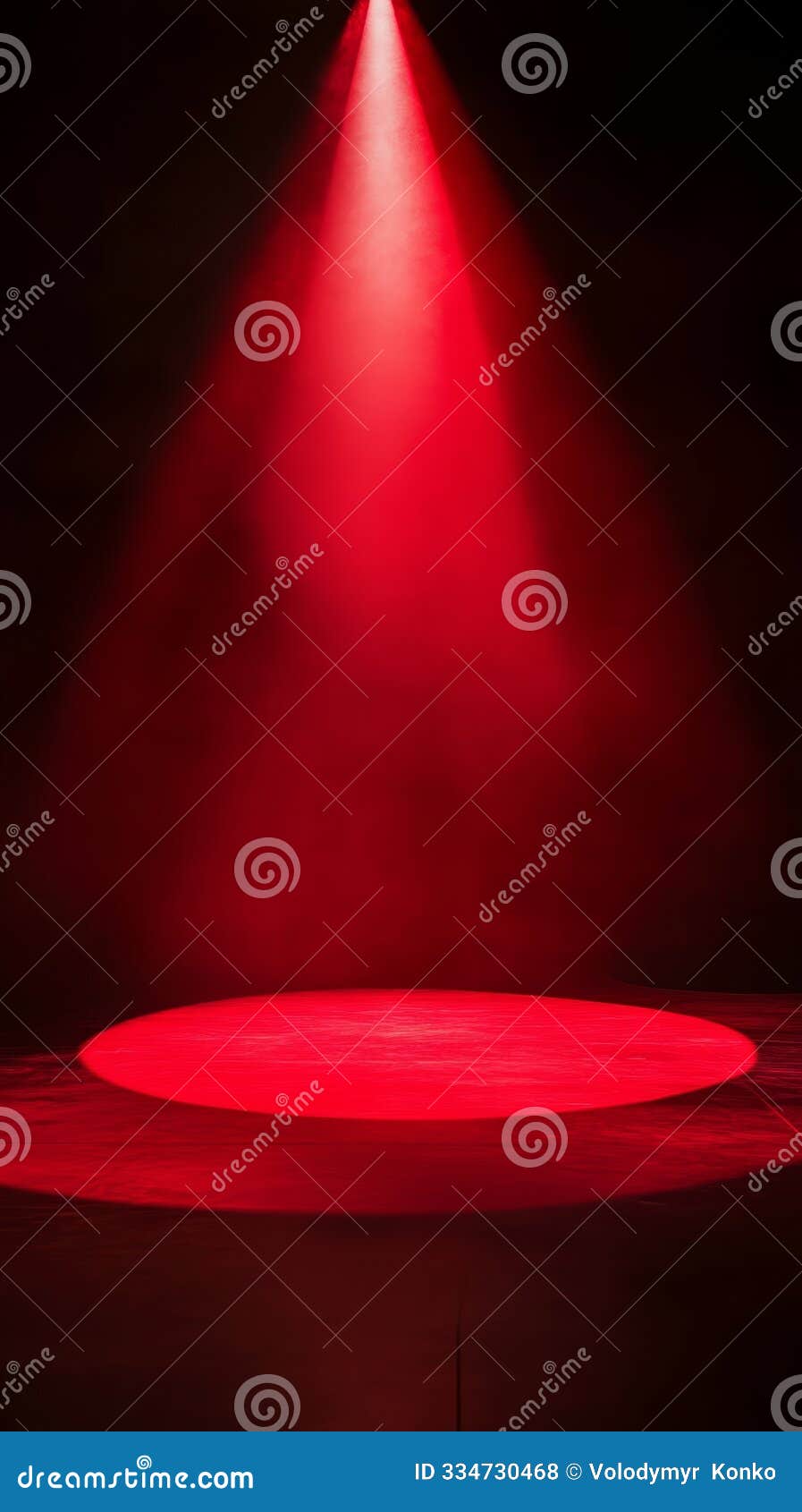 Red Spotlight on Stage with Dramatic Lighting Stock Photo - Image of ...