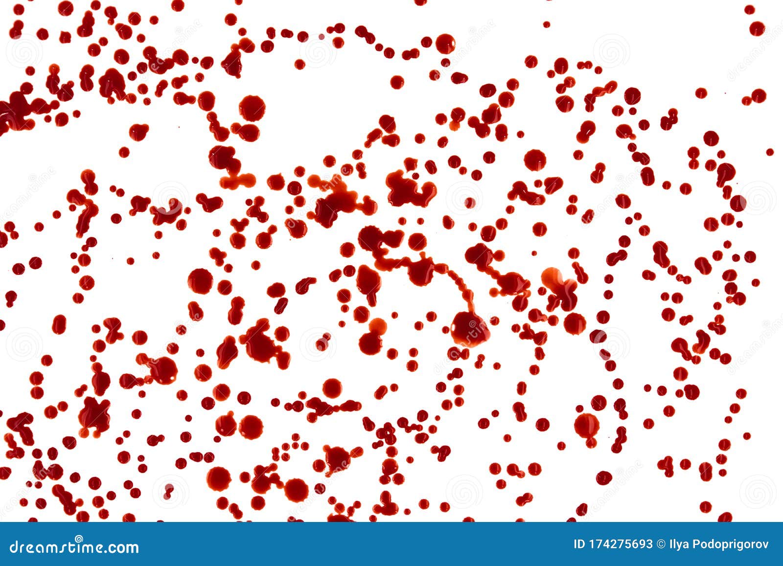Red Spots of Blood Drop on White Background Stock Image - Image of ...