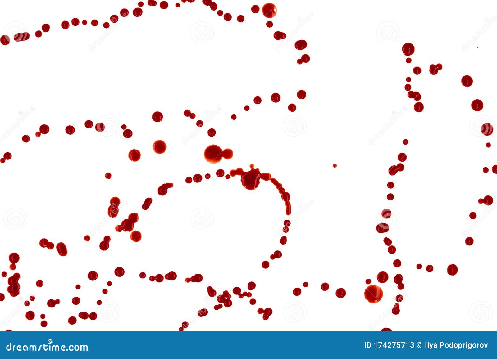 Red Spots of Blood Drop on White Background Stock Image - Image of ...