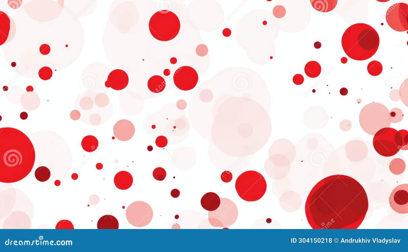 Red Spots on White Background, Abstract Illustration Stock Illustration ...