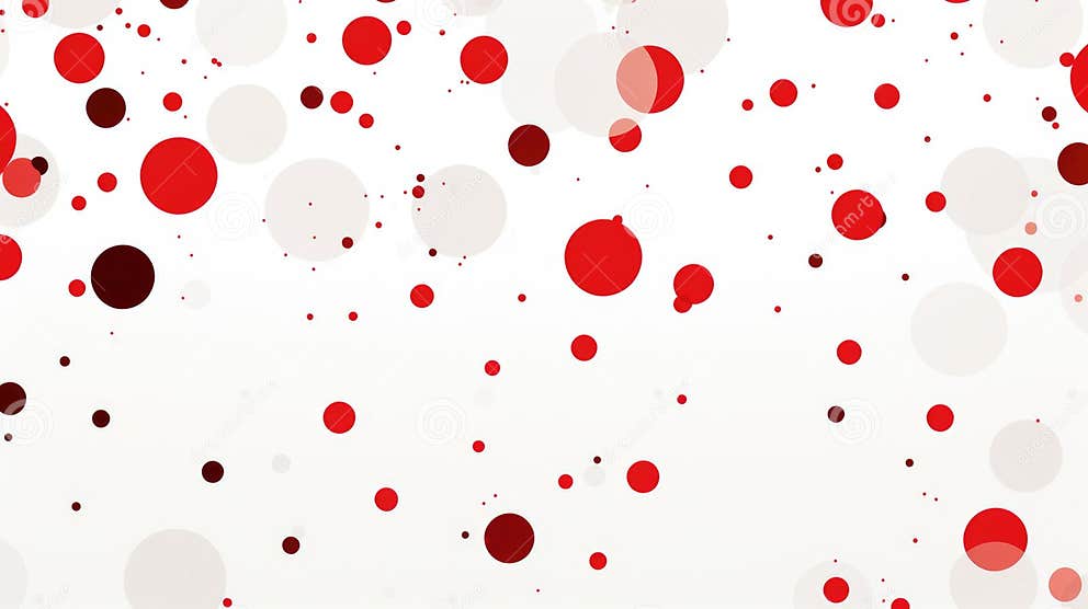 Red Spots on White Background, Abstract Illustration Stock Illustration ...