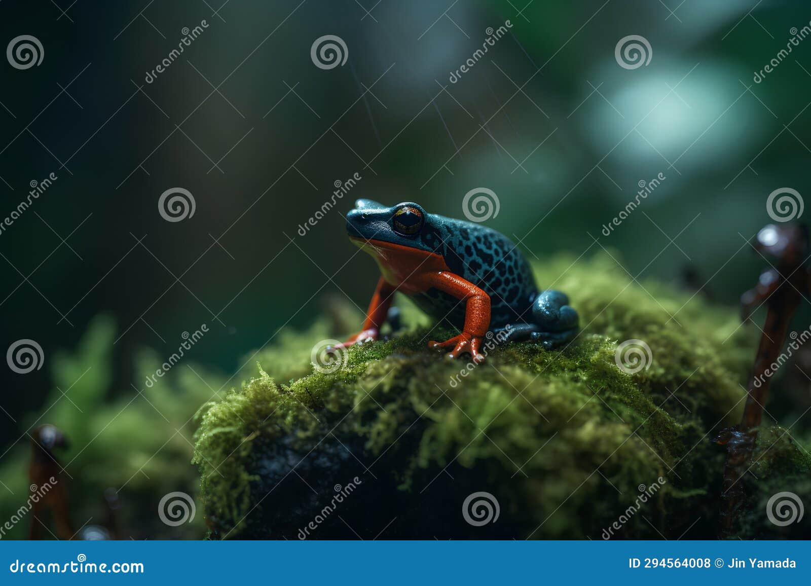 Red-spotted Poison Dart Frog (Dendrobates Tinctorius Stock Photo ...