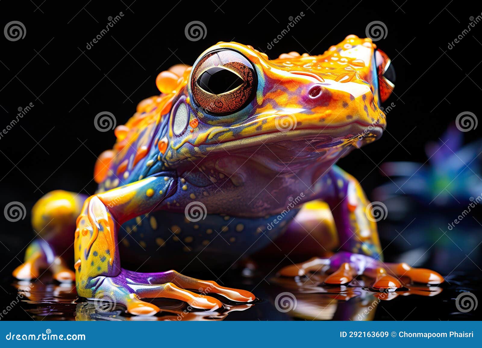 Red-spotted Tree Frog (Dendrobates Tinctorius) Generative AI Generative ...