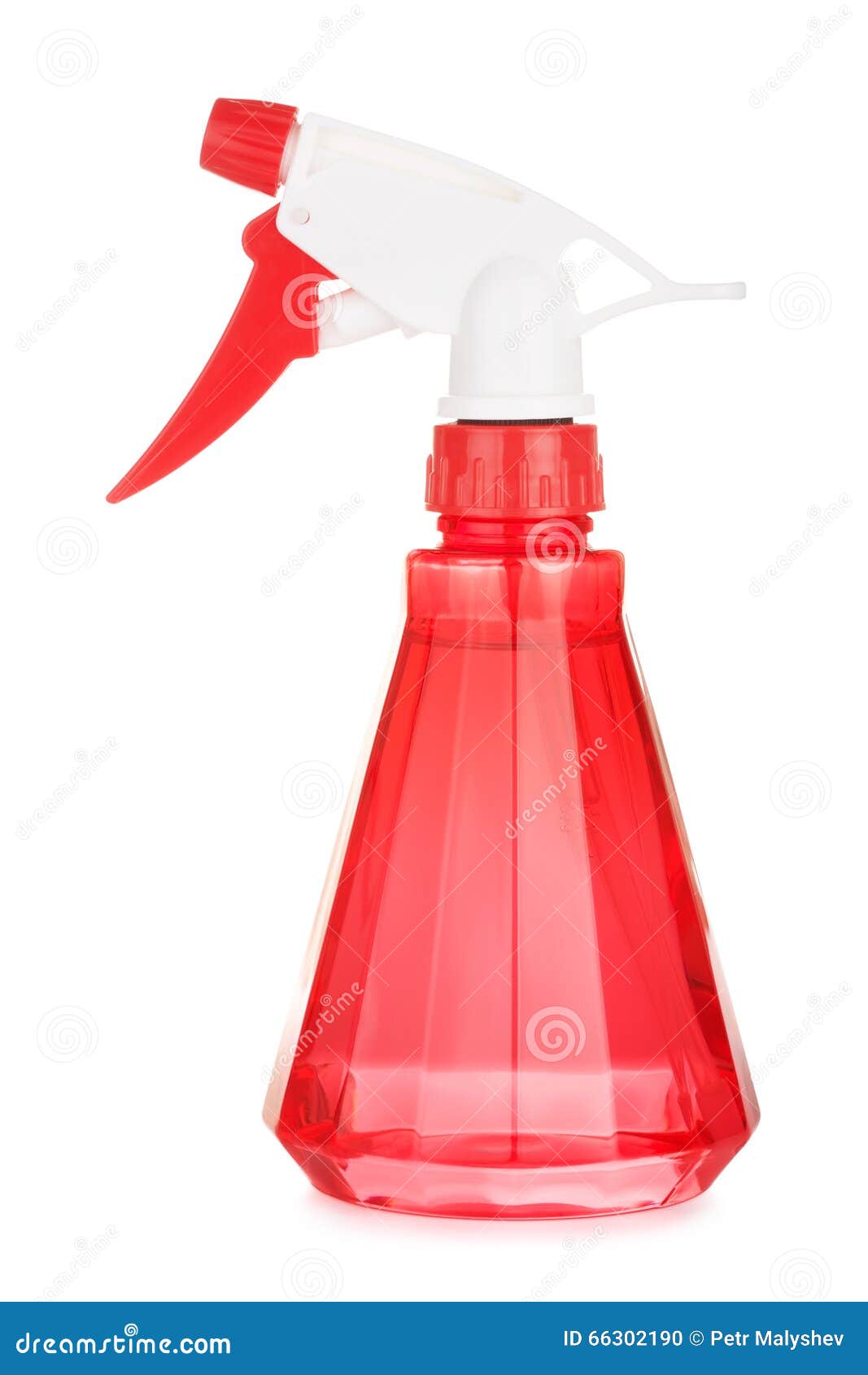 Red Spray Bottle stock photo. Image of housewife, housework - 66302190