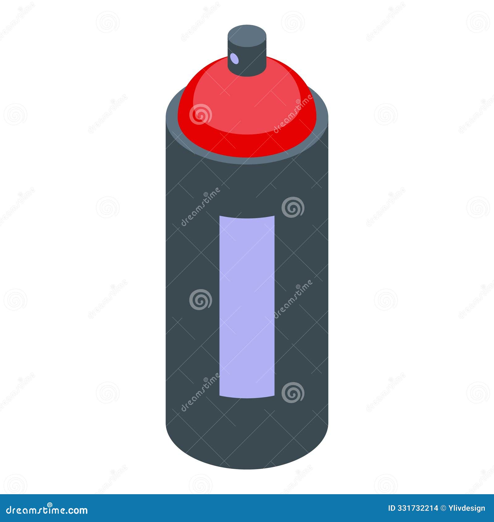 Red Spray Paint Can for Graffiti Art Isometric View Stock Vector ...