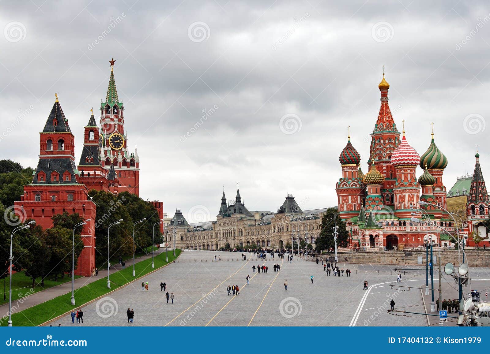 Red Square stock photo. Image of famous, capital, savior - 17404132