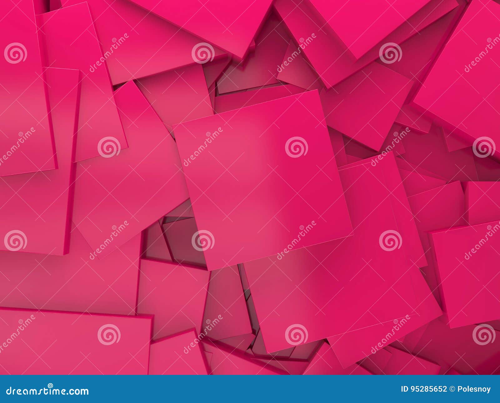 Red Square Abstract Background. 3D Stock Illustration - Illustration of ...