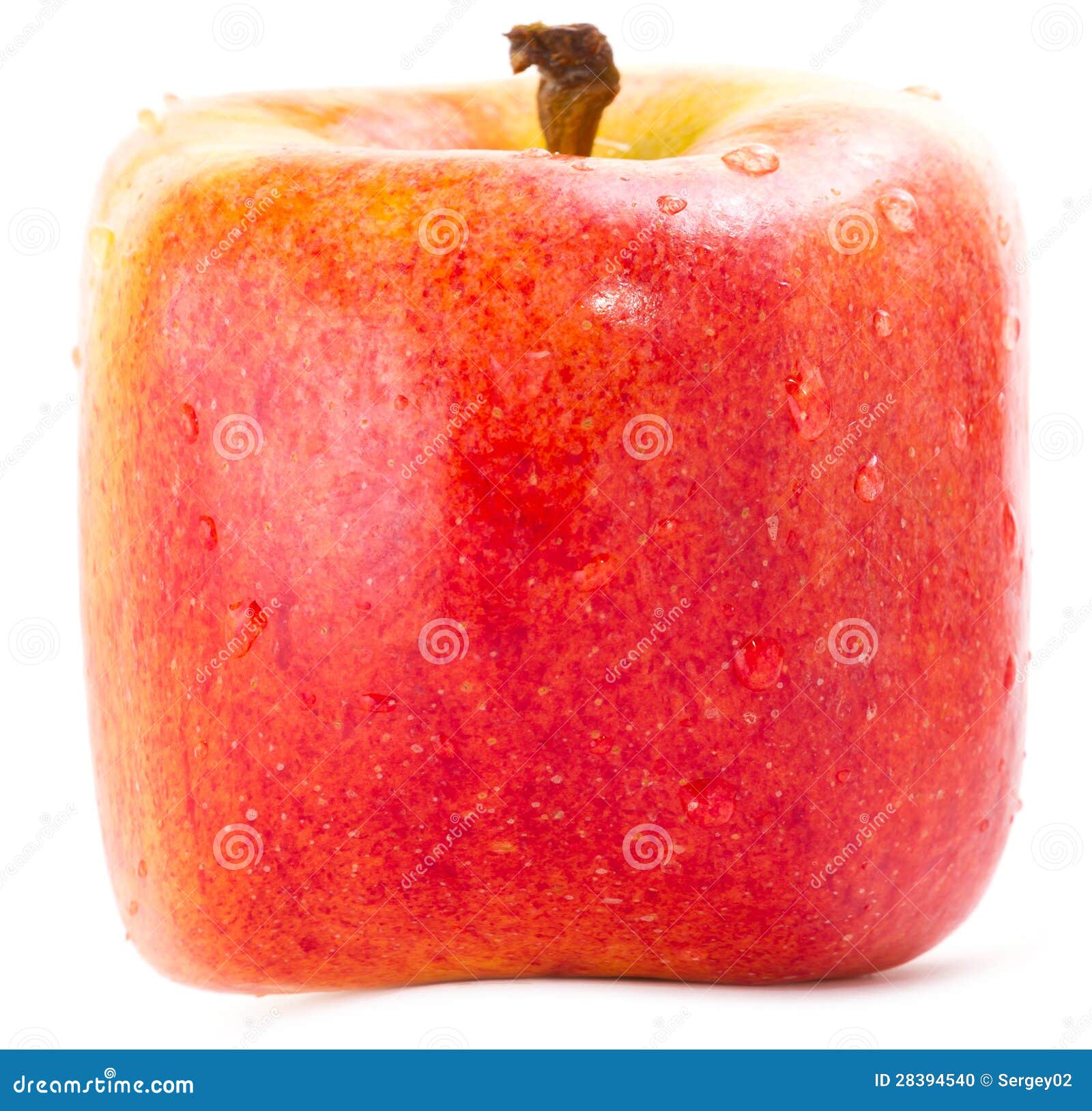 Red Square Apple Stock Photo - Image: 28394540