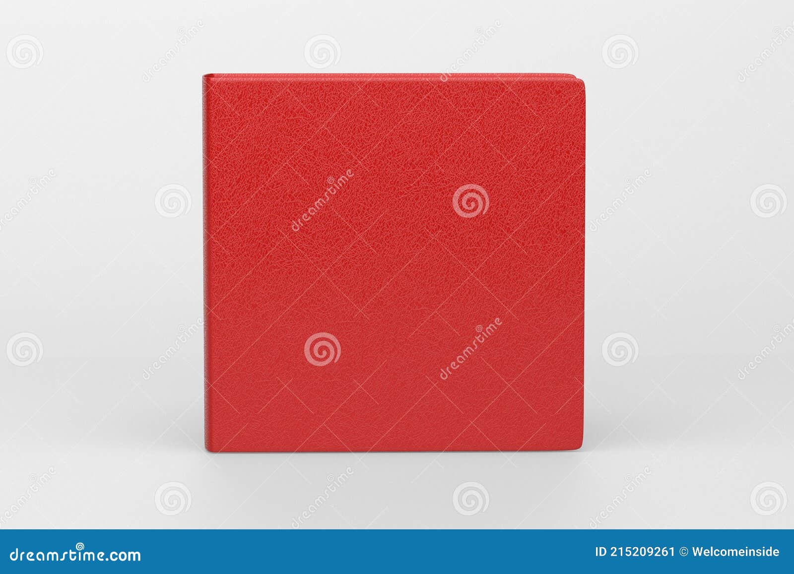 Red square book mockup stock image. Image of notebook - 215209261