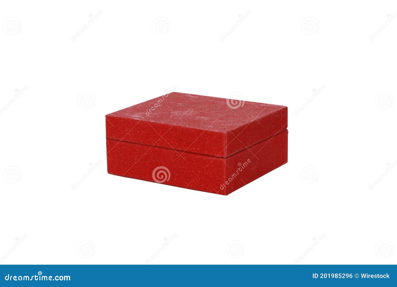 Red Square Box Isolated on White Background Stock Photo - Image of ...