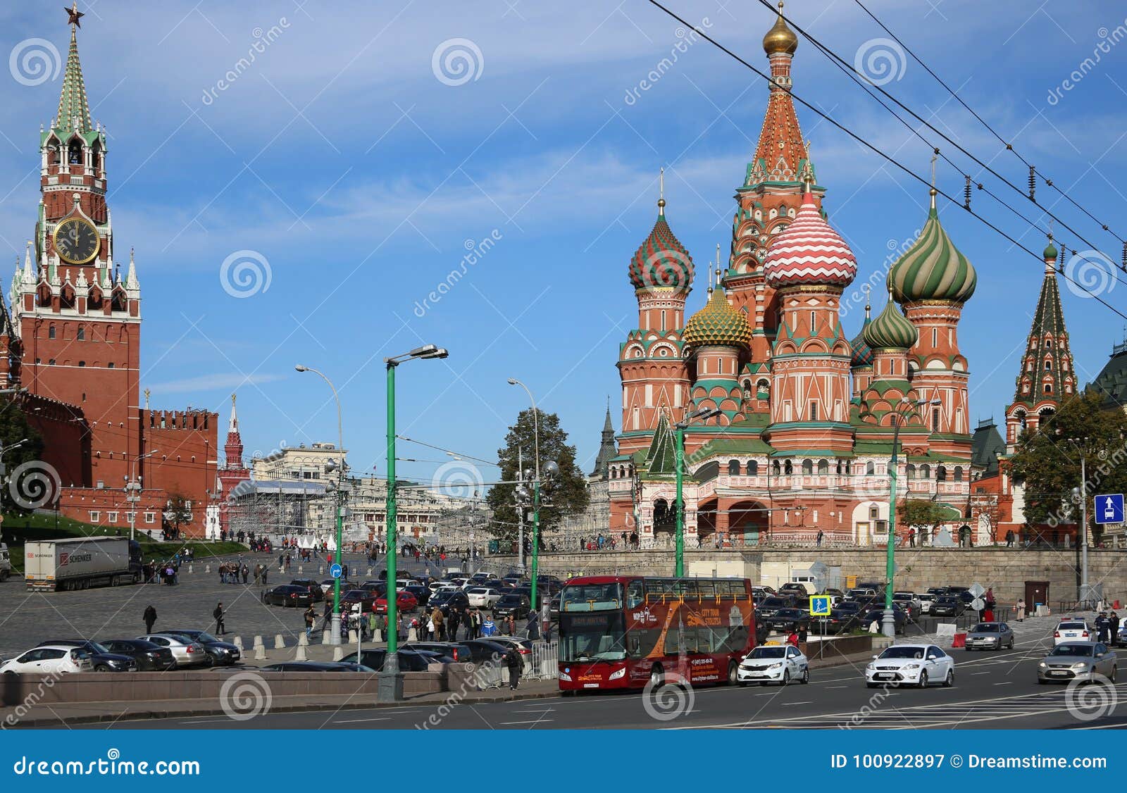 Red Square, Cathedral of St. Basil the Blessed, Tower, Descent ...