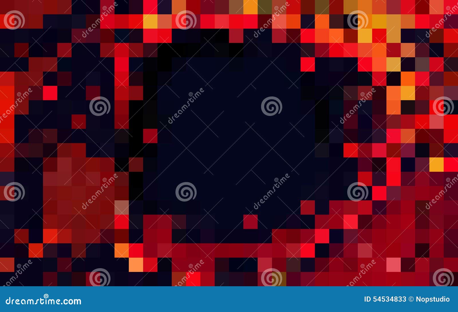 Red Square with Deep Blue Hole Background Stock Vector - Illustration ...