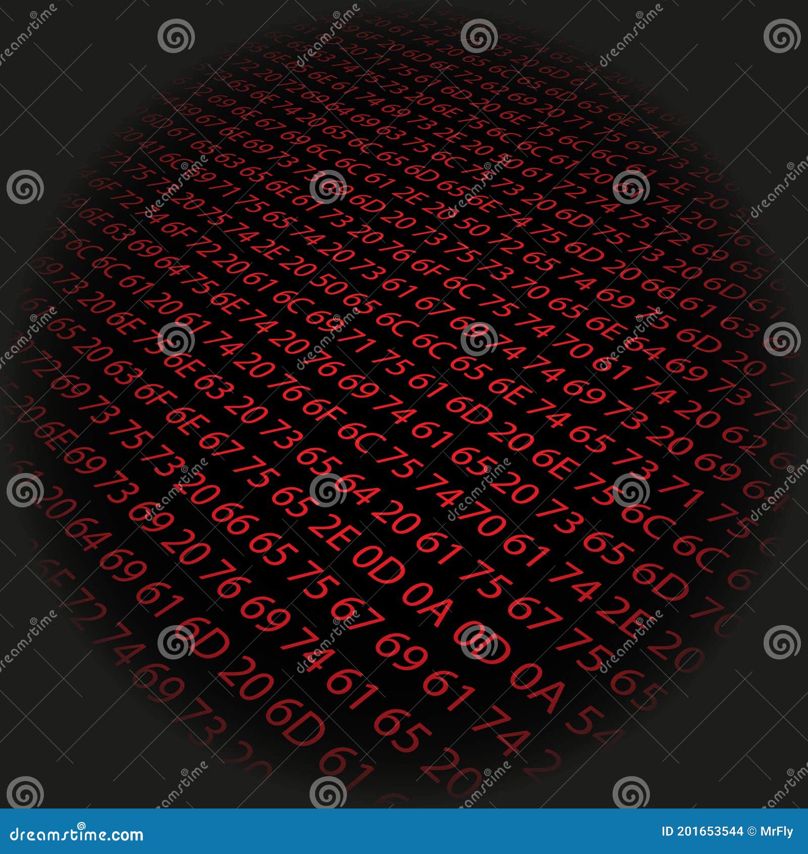 Vector Hexadecimal Code Pale Violet Retro Background. Big Data And Programming Hacking, Deep ...