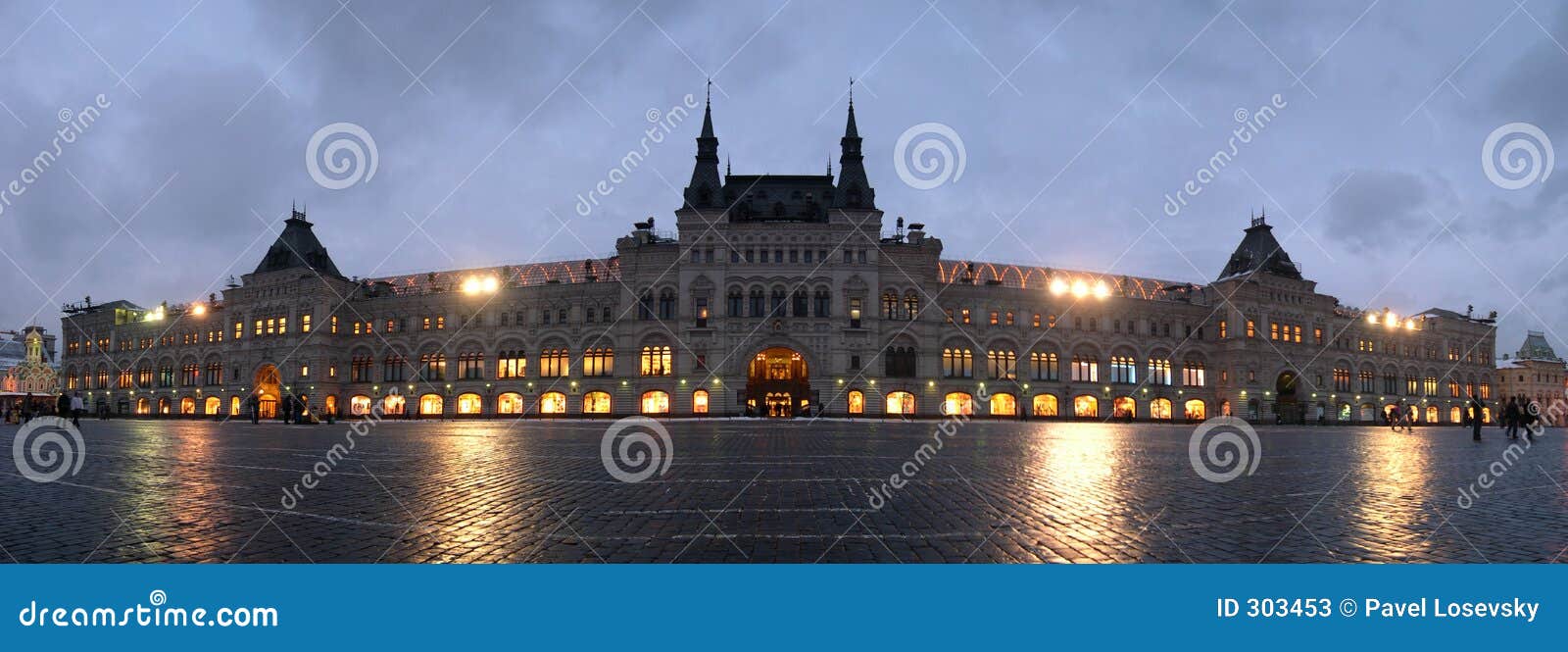 Red square gum moscow stock image. Image of building, monument - 303453