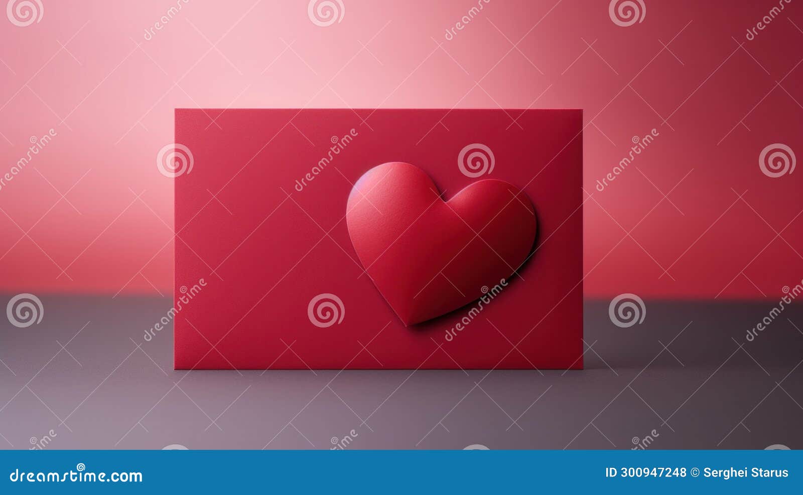A Red Square with a Heart Shaped Cut Out on it, AI Stock Illustration ...