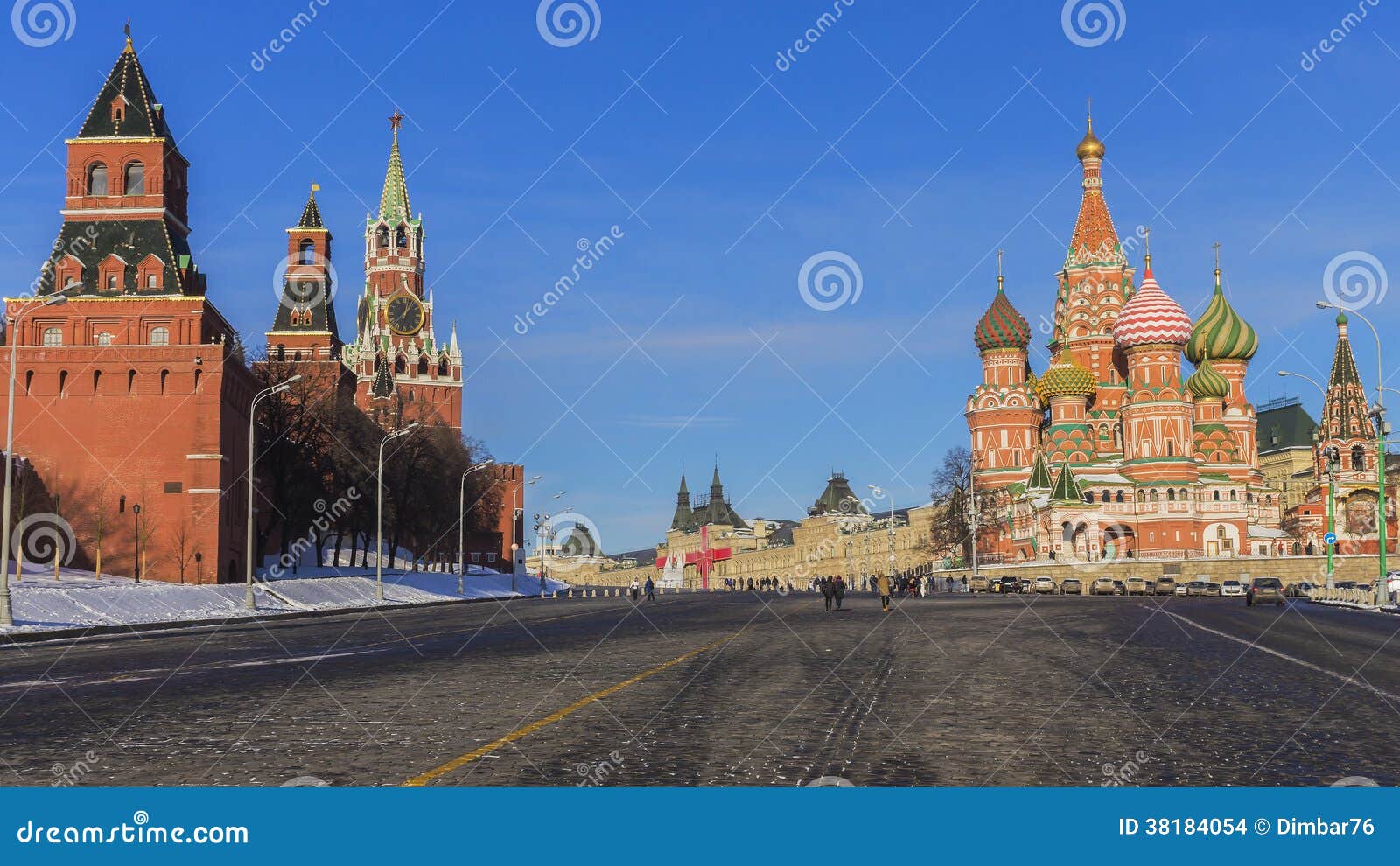 Red Square (Kremlin and St. Basil S Cathedral Stock Photo - Image of ...