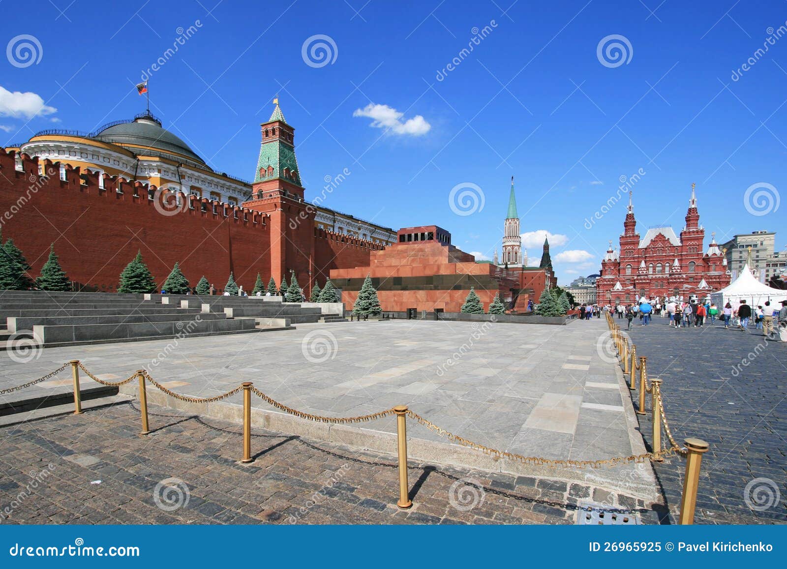 Red Square, Lenin Mausoleum and Moscow Kremlin Stock Image - Image of ...
