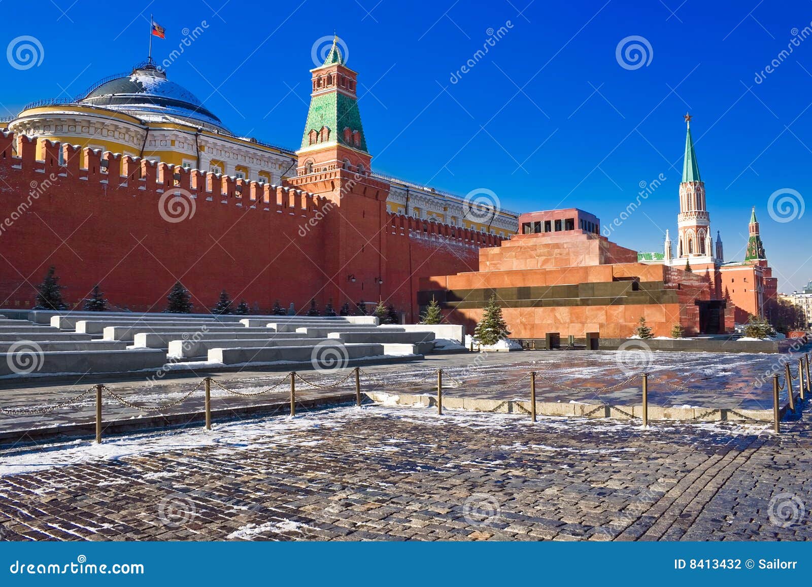 Red Square and the Mausoleum Stock Photo - Image of sight, square: 8413432