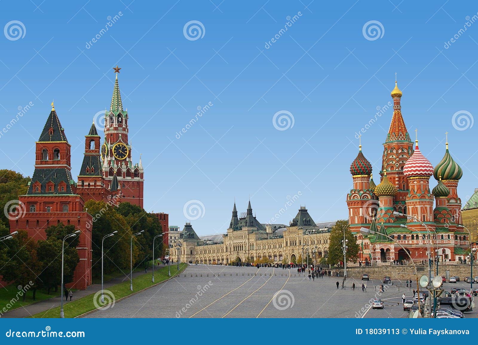 Red Square in Moscow stock image. Image of central, square - 18039113