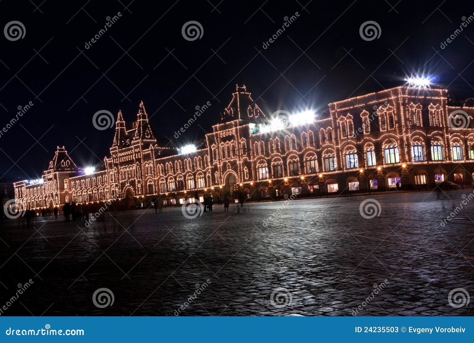 Red Square in Moscow at Night Stock Image - Image of tourism, historic ...