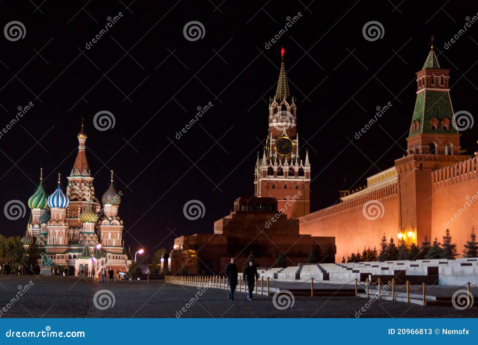 Red Square at night stock image. Image of ethnic, federation - 20966813
