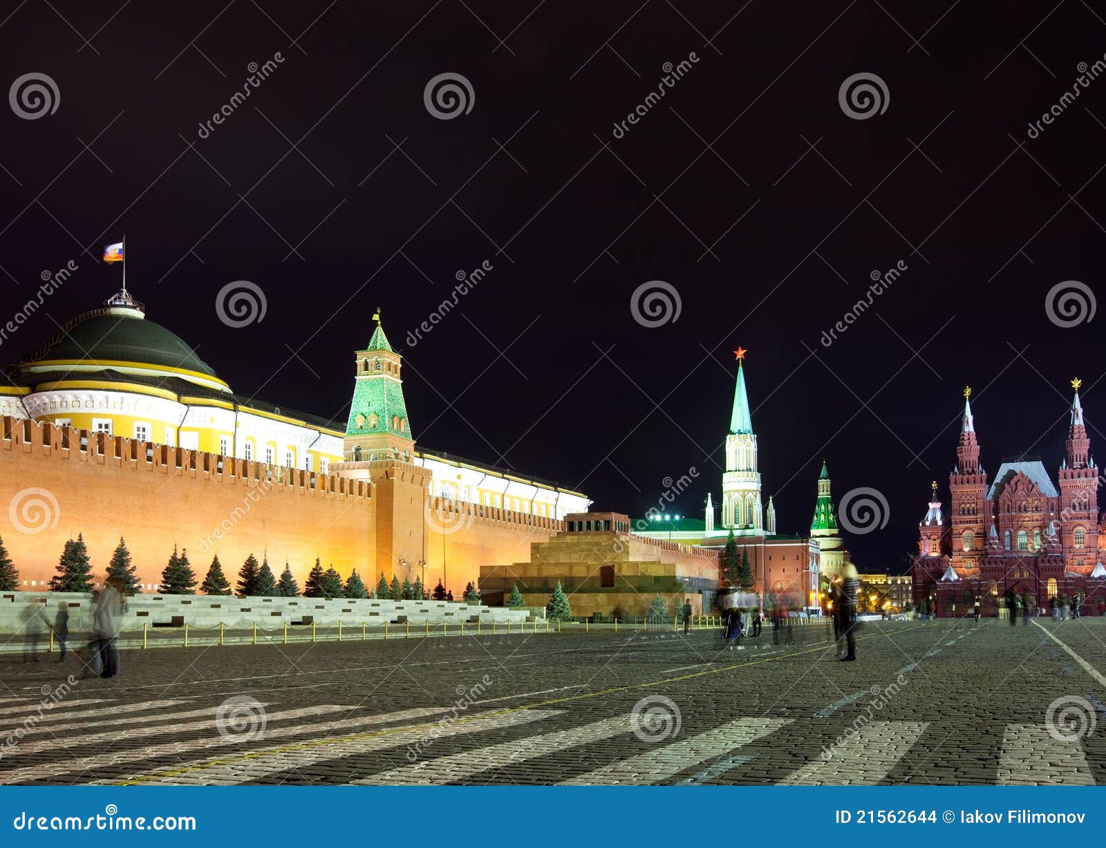 Red Square in Night. Moscow, Russia Stock Photo - Image of outdoor ...