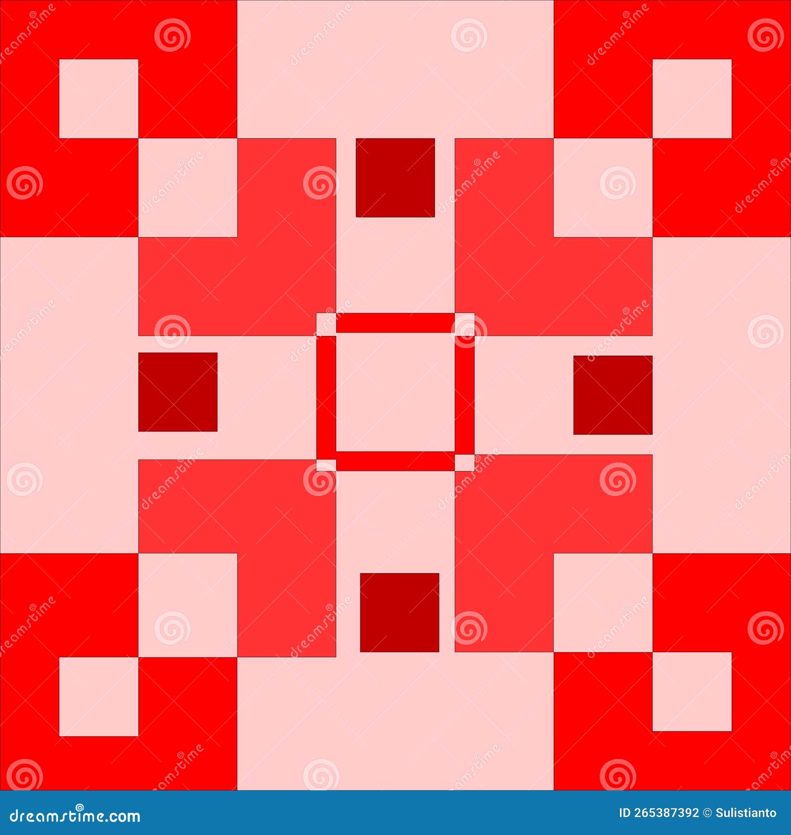Red Square Pattern Suitable for Wallpaper and Creative Design Materials ...