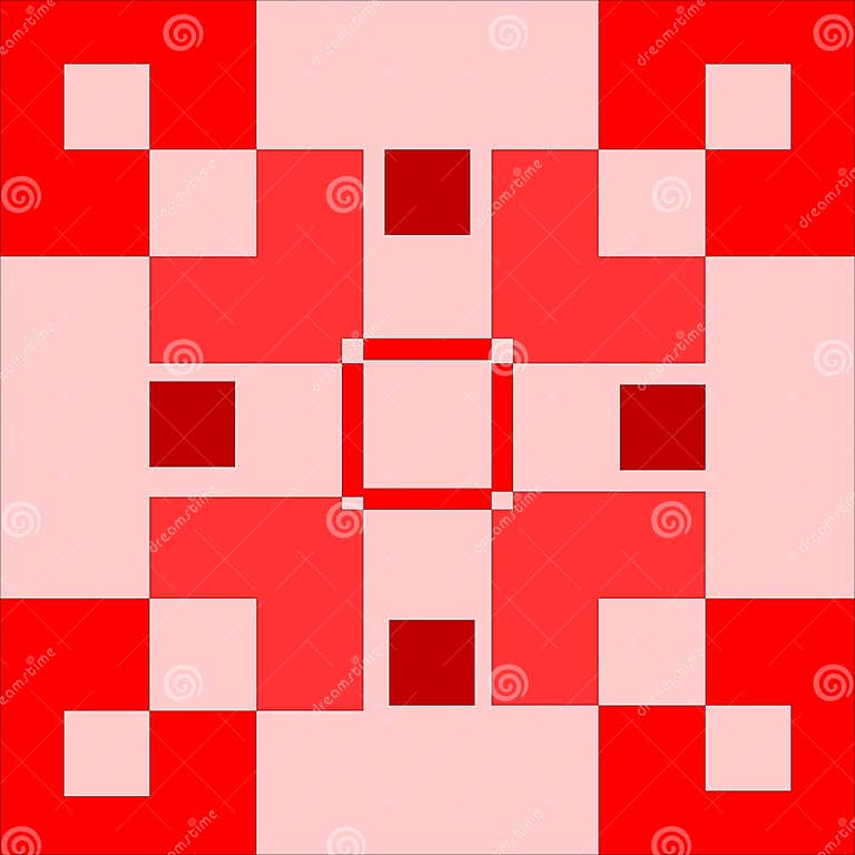 Red Square Pattern Suitable for Wallpaper and Creative Design Materials ...