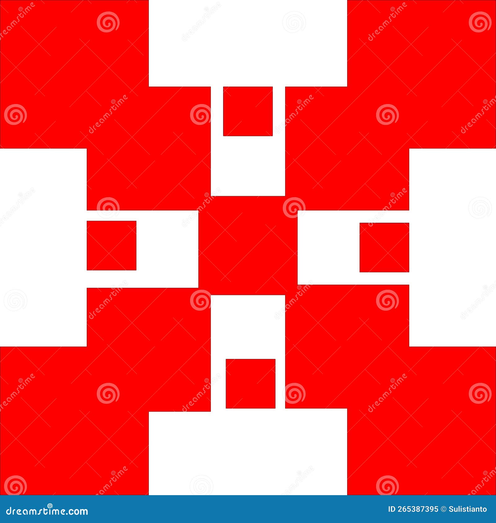 Red Square Pattern Suitable for Wallpaper and Creative Design Materials ...