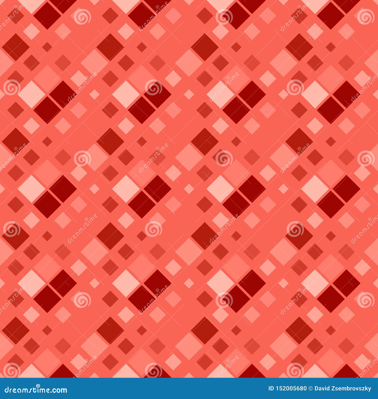 Red Square Pattern Background - Abstract Vector Design Stock Vector ...