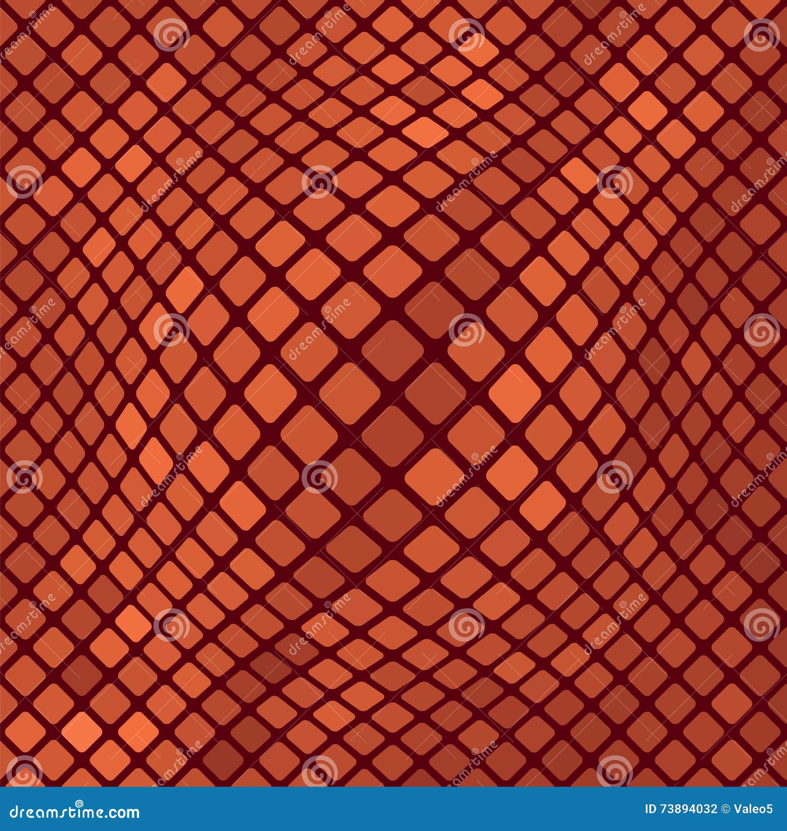 Red Square Pattern. stock vector. Illustration of mosaic - 73894032