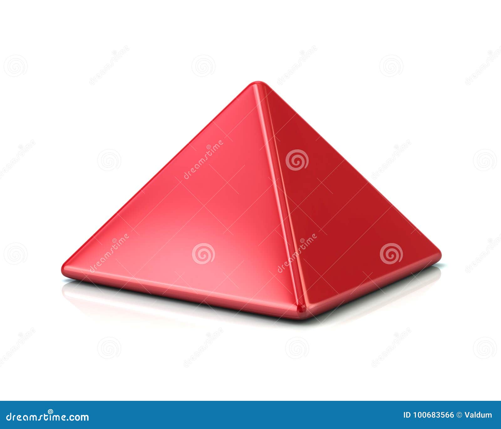 Square Pyramid Pentagonal Prism Cube 3D Shapes Cartoon Vector ...