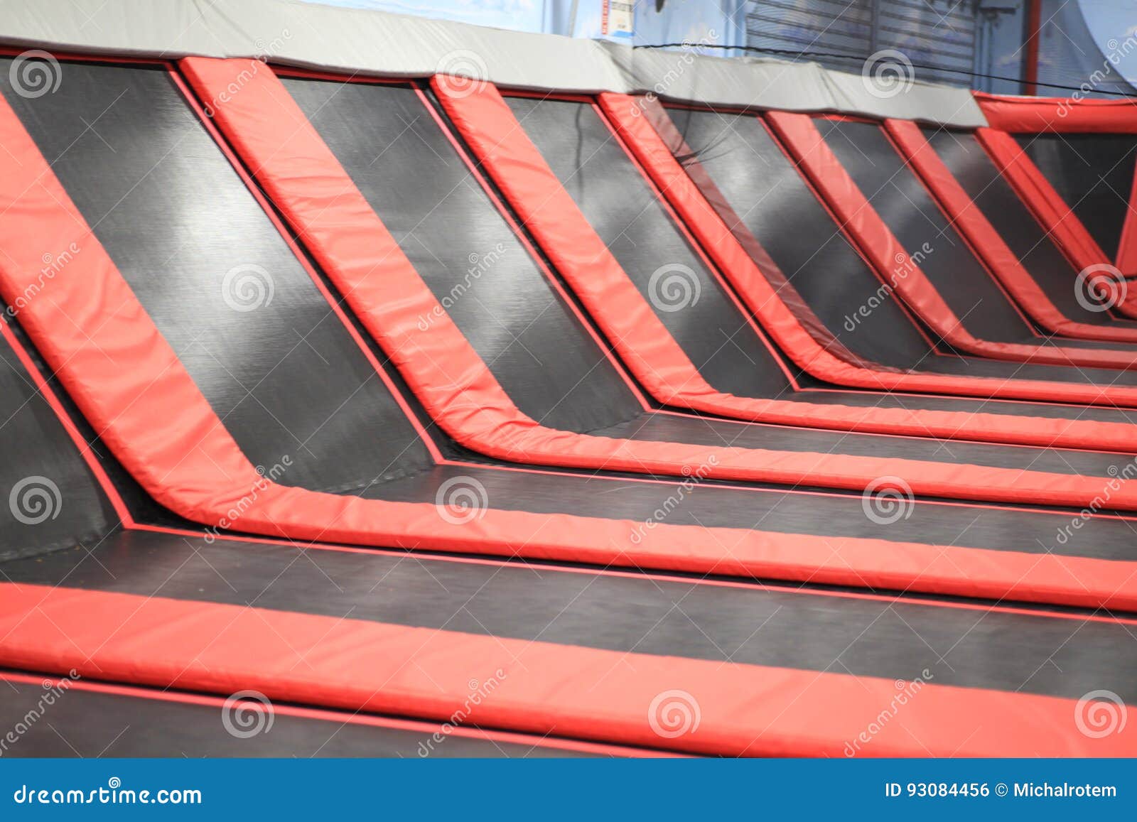 Red square Trampoline stock photo. Image of shot, inspired - 93084456