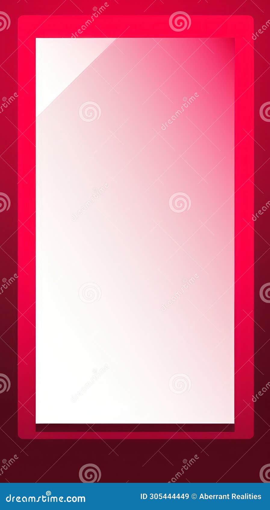A Red Square with a White Border on a Red Background Stock Illustration ...