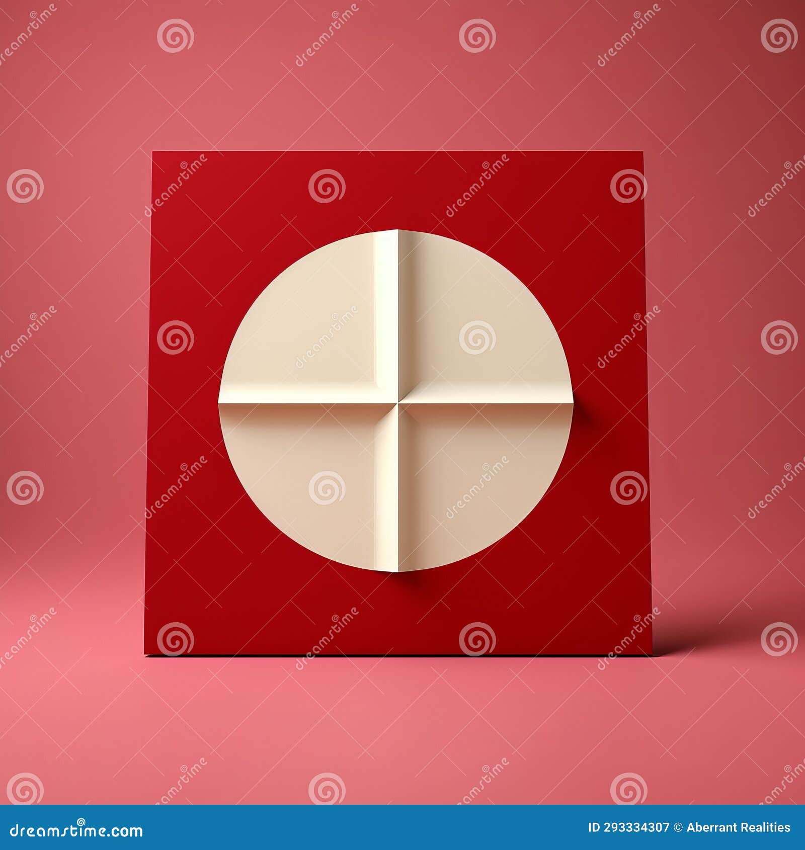 A Red Square with a White Cross on it Stock Illustration - Illustration ...