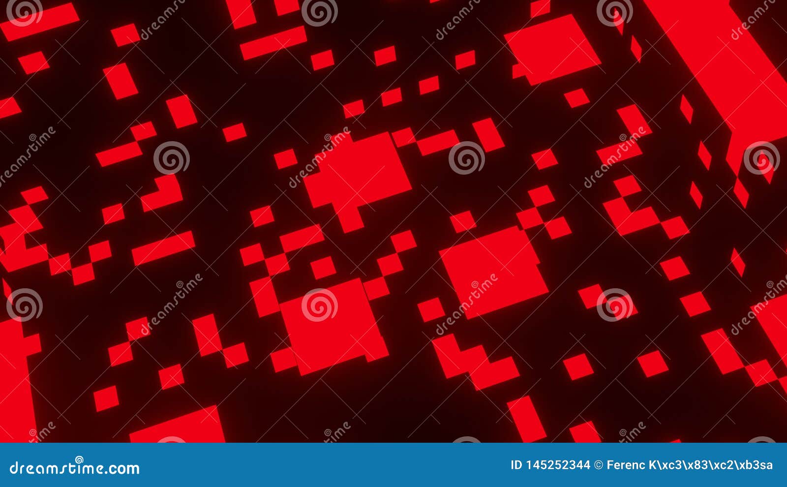 Red Squares Abstract stock illustration. Illustration of digital ...