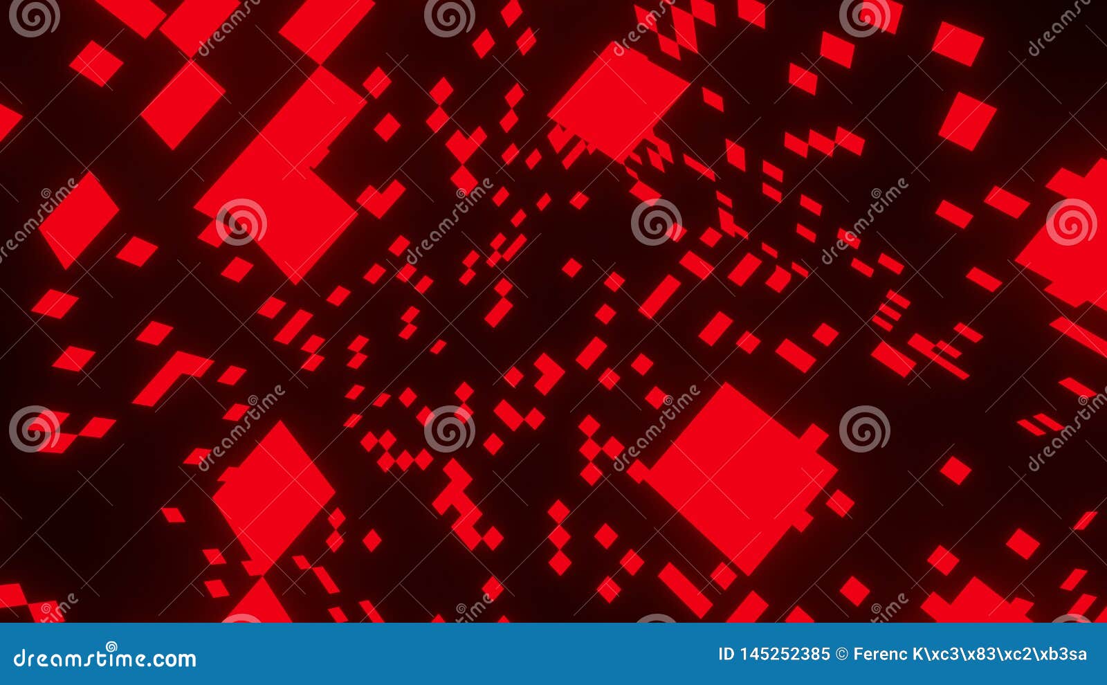 Red Squares Abstract stock illustration. Illustration of cyberspace ...