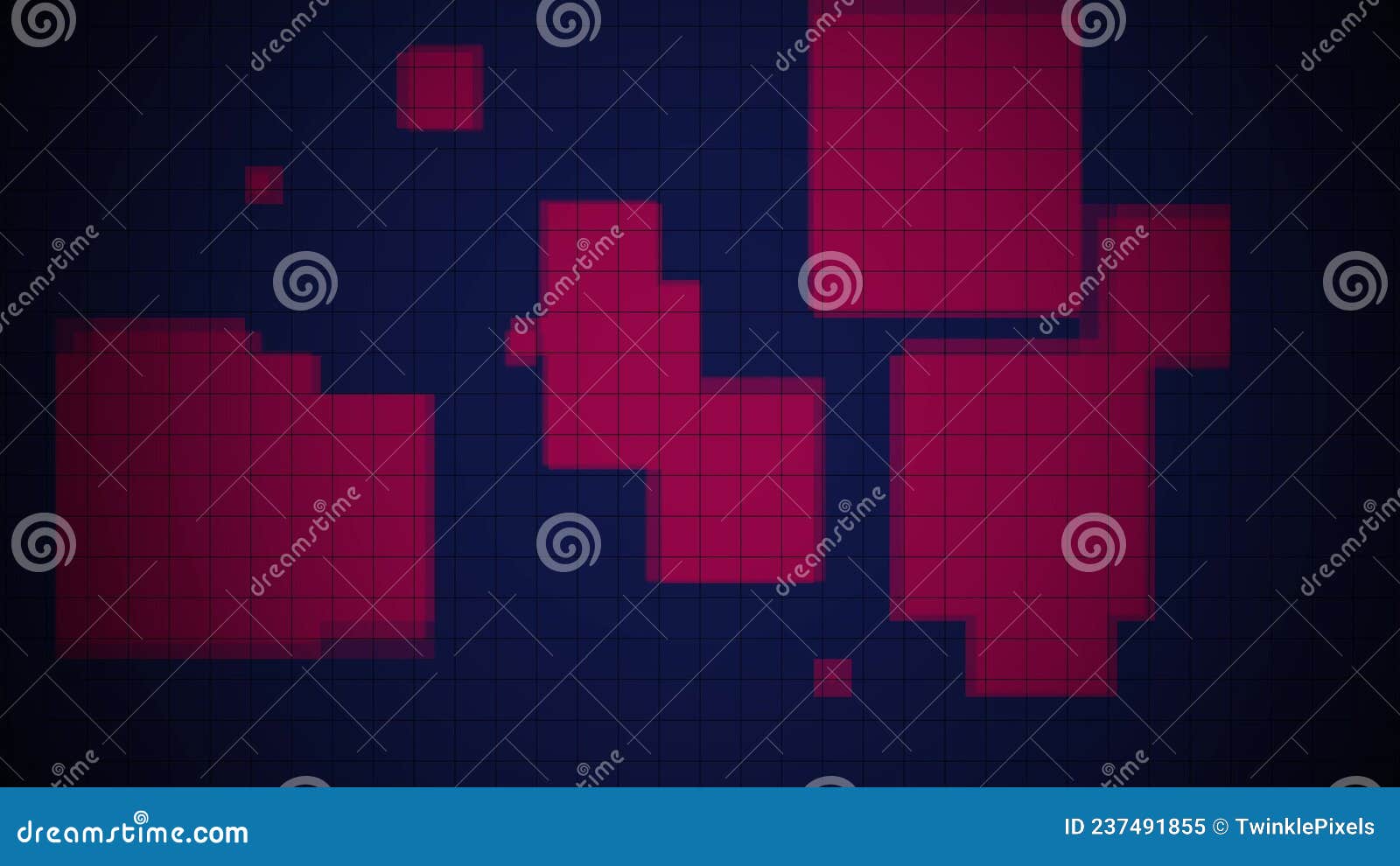 Red squares and blue grid stock video. Video of decor - 237491855